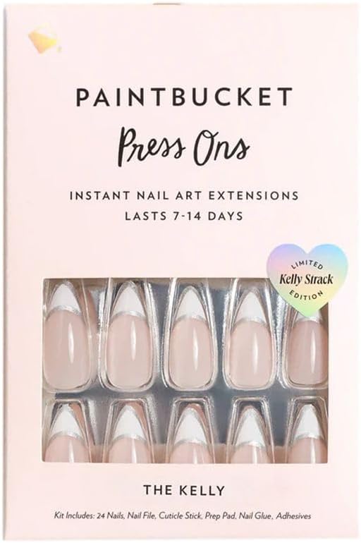 Amazon.com: Paintbucket The Kelly Press On Nail Kit - Stick On French ...