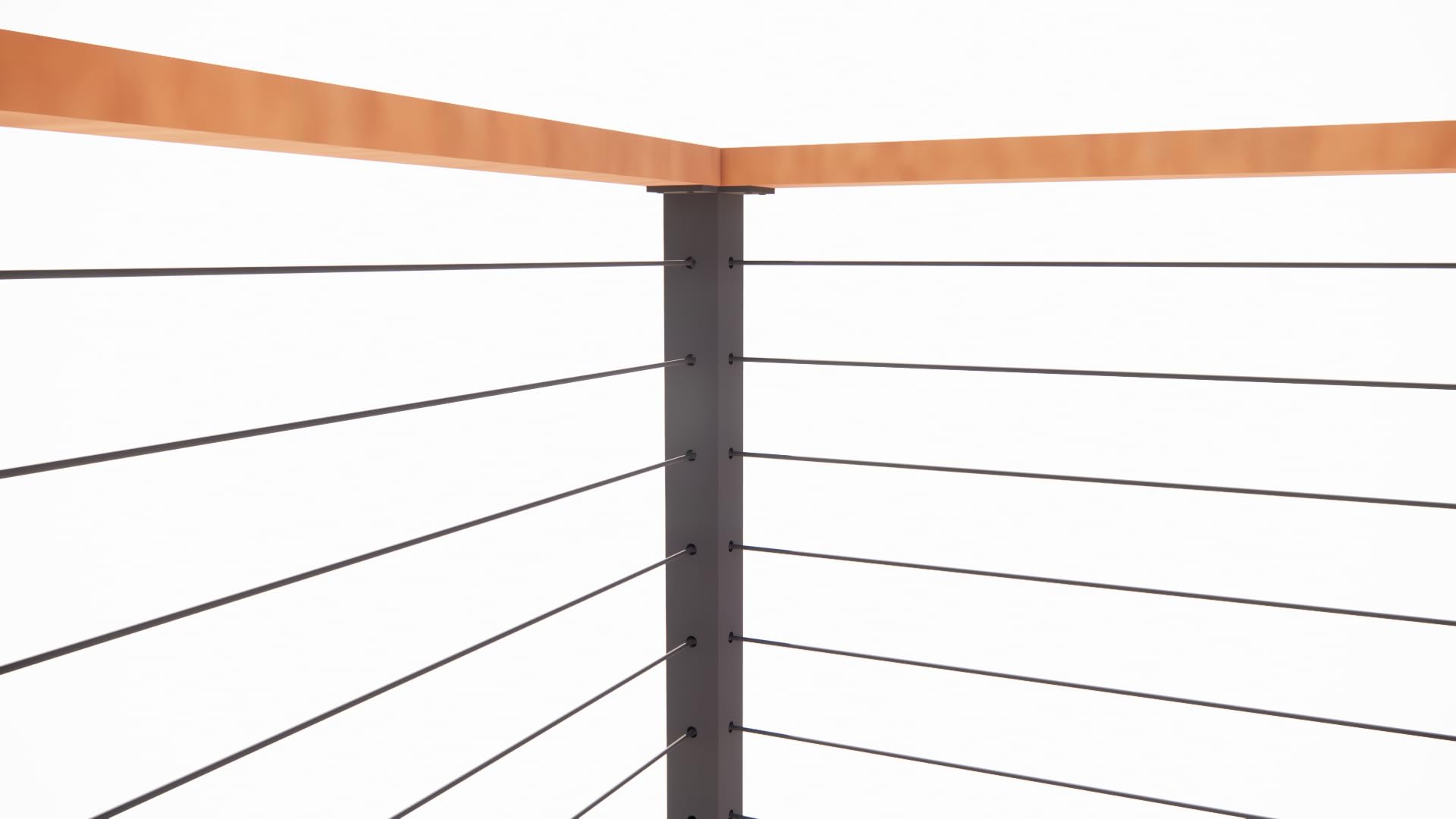 Snapklik.com : Senmit Cable Railing Corner Post Fascia Mount-Stainless ...