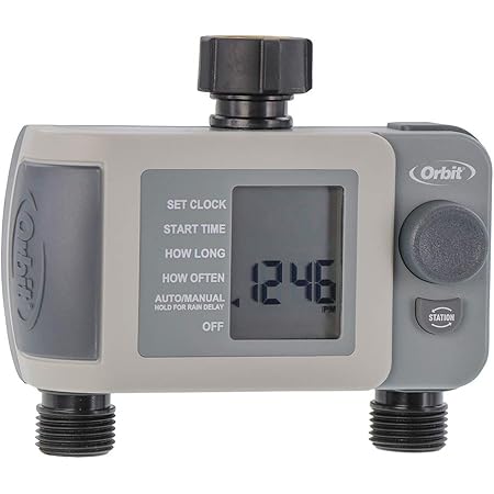 Amazon.com : Orbit Irrigation Systems 2-Outlet Hose Faucet Timer 56544 ...