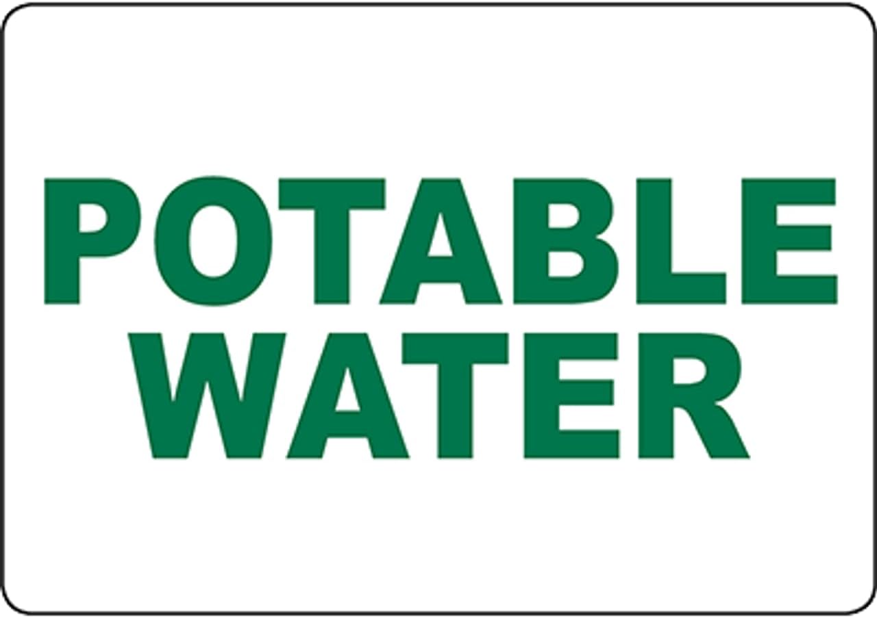 Amazon.com : Potable Water Sign Safety Signs HazCom Sign 8x12 Inch ...