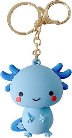 POYAMUSE Cute Axolotl Keychain - PVC Axolotl Keyring for Bags ...