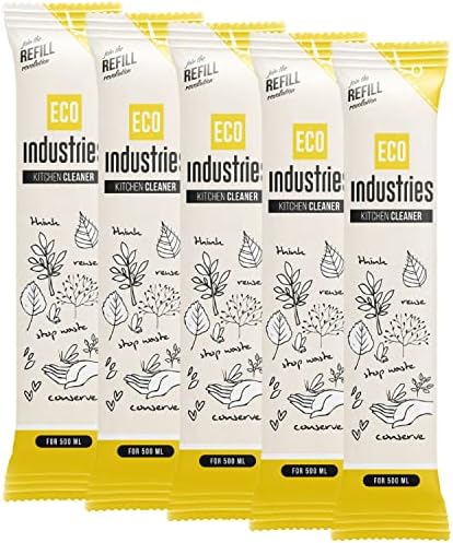 Amazon.com: Eco Industries Kitchen Cleaner Refill Sachets x5 ...