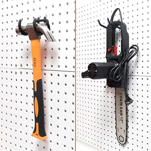 Snapklik.com : Pegboard Drill Holder, Peg Board Tool Utility Hooks, 10 ...