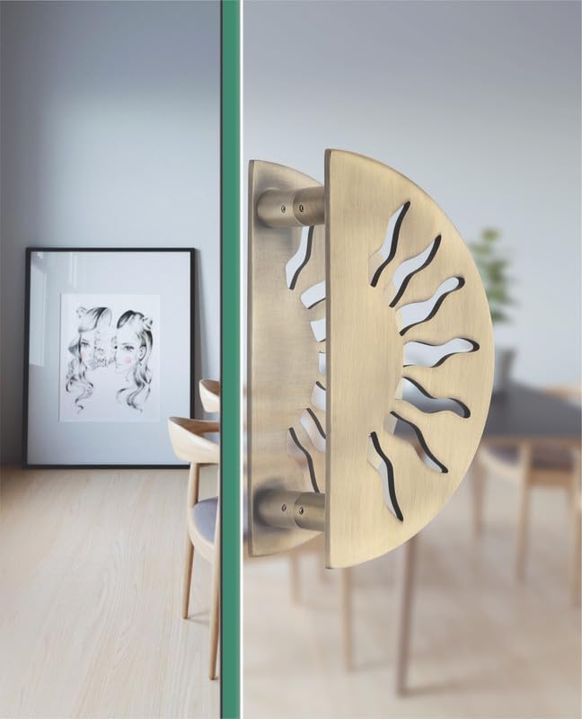 COMPASS Stainless Steel 6-inch Round Shape Door Handle for Main Door ...