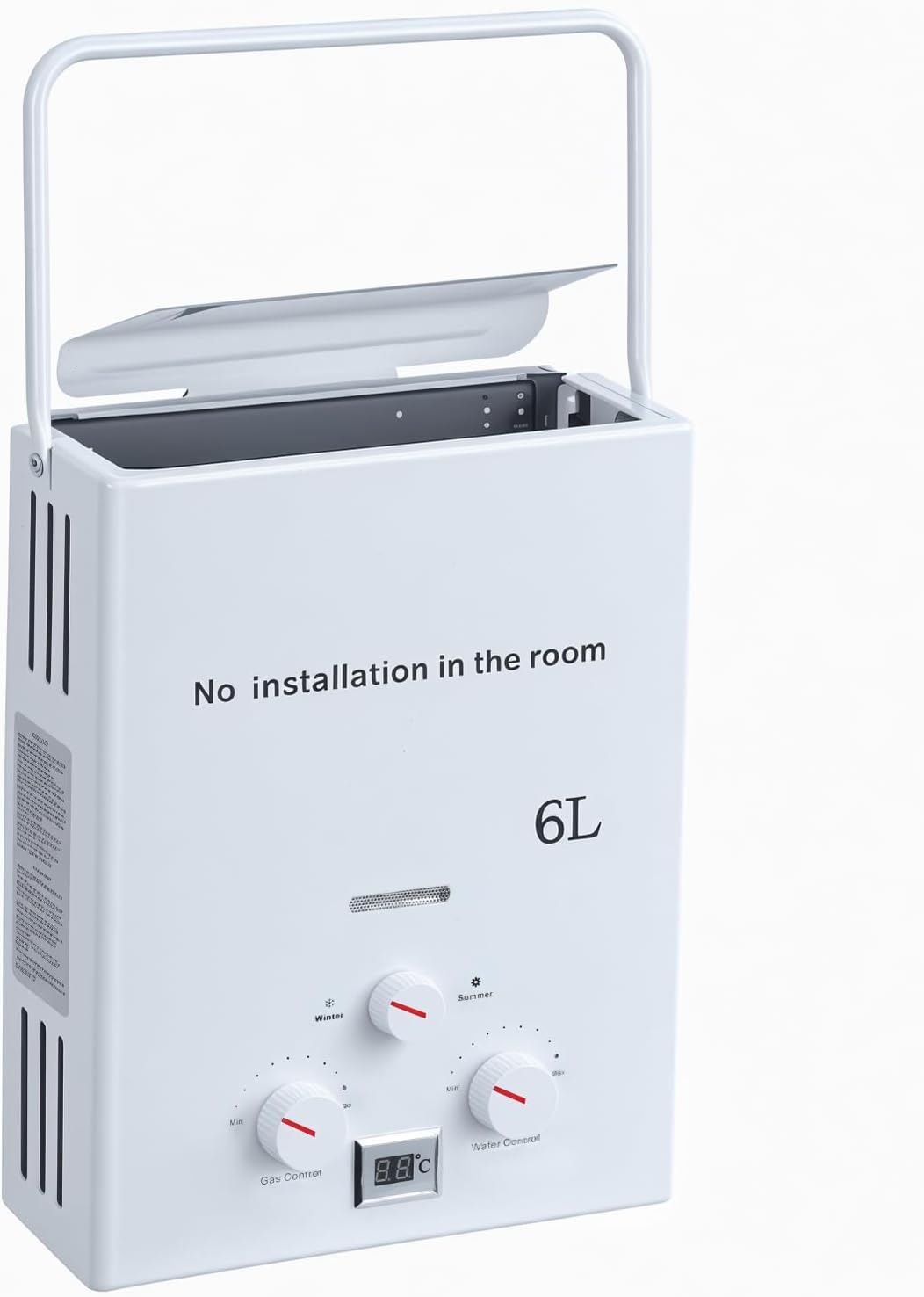 Portable Tankless Water Heater, Outdoor Gas Water Heater with Digital ...