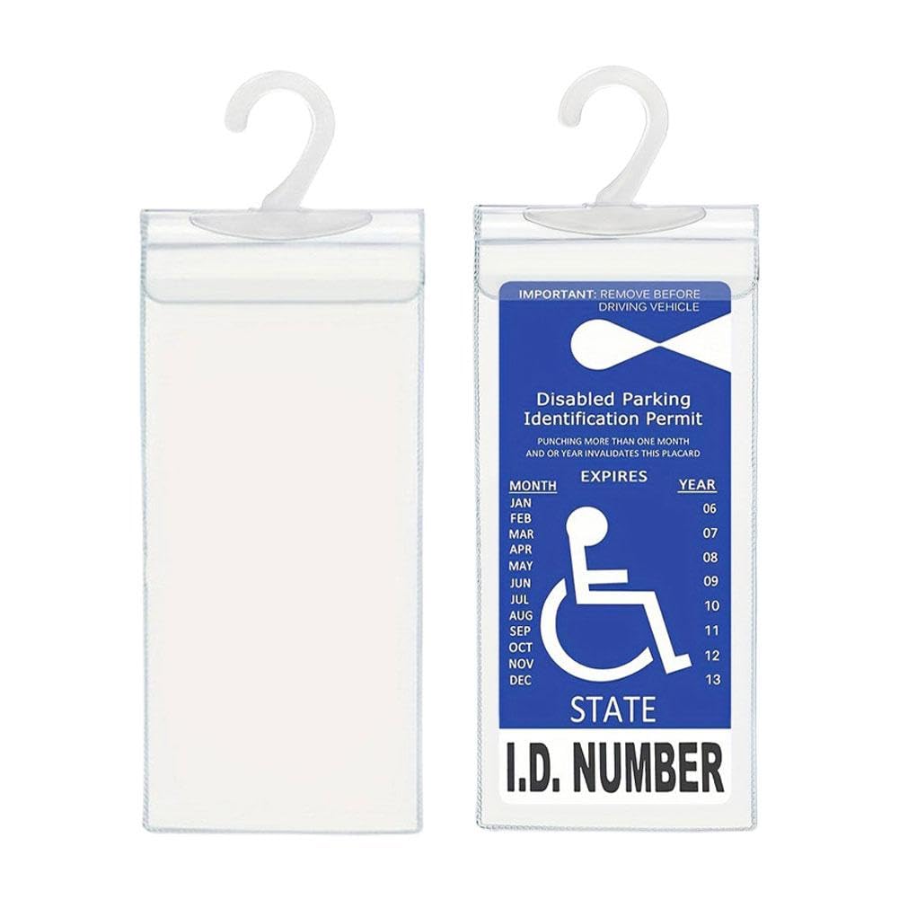Amazon.com: Handicap Placard Holder Disabled Permit Protective Cover ...