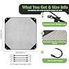 Amazon.com: Printspree Mesh Air Conditioner Cover for Outdoor Units ...