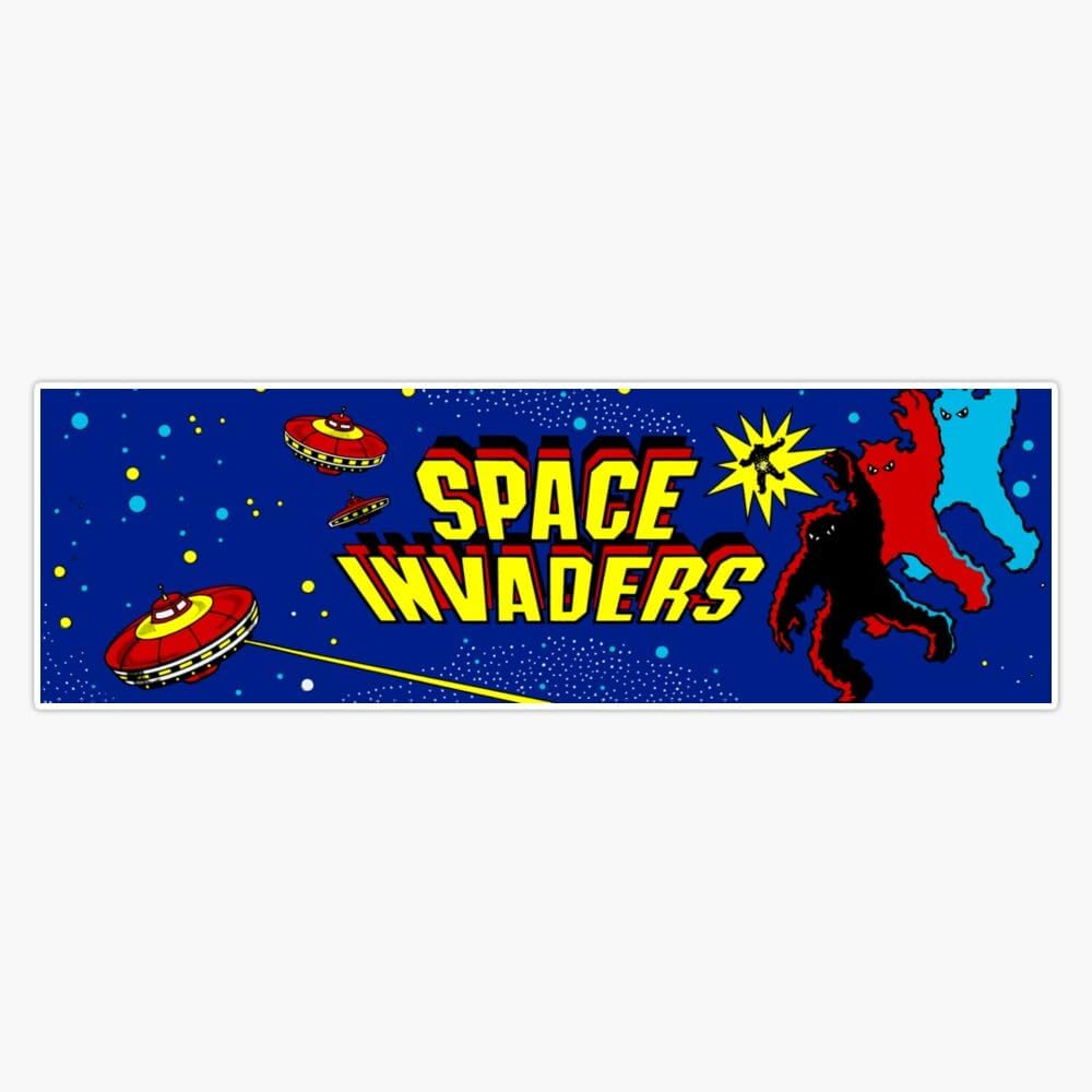Amazon.com: Space Invaders Retro Arcade Sticker Bumper Sticker Vinyl ...