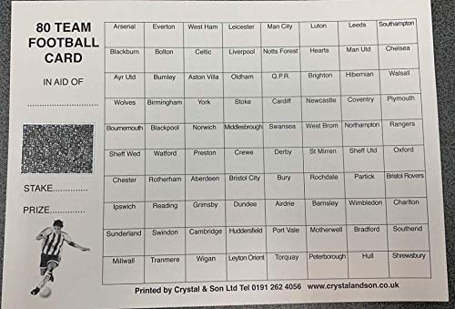 Fundraising Football Cards for sale in UK | View 60 ads