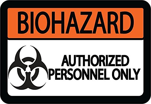 Graphical Warehouse Biohazard Authorized Personnel Only Floor Sign-22 ...