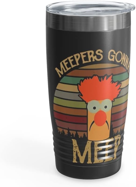 Amazon.com: The Muppet Show Beaker Meepers Gonn 15 Oz Black Mug 9792os ...