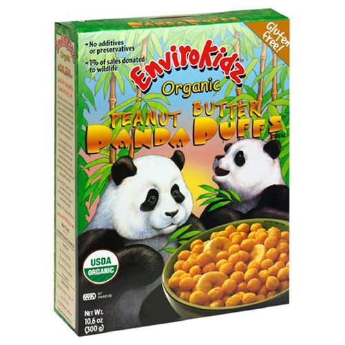 Amazon.com: EnviroKidz Organic Peanut Butter Panda Puffs Cereal, 10.6 ...