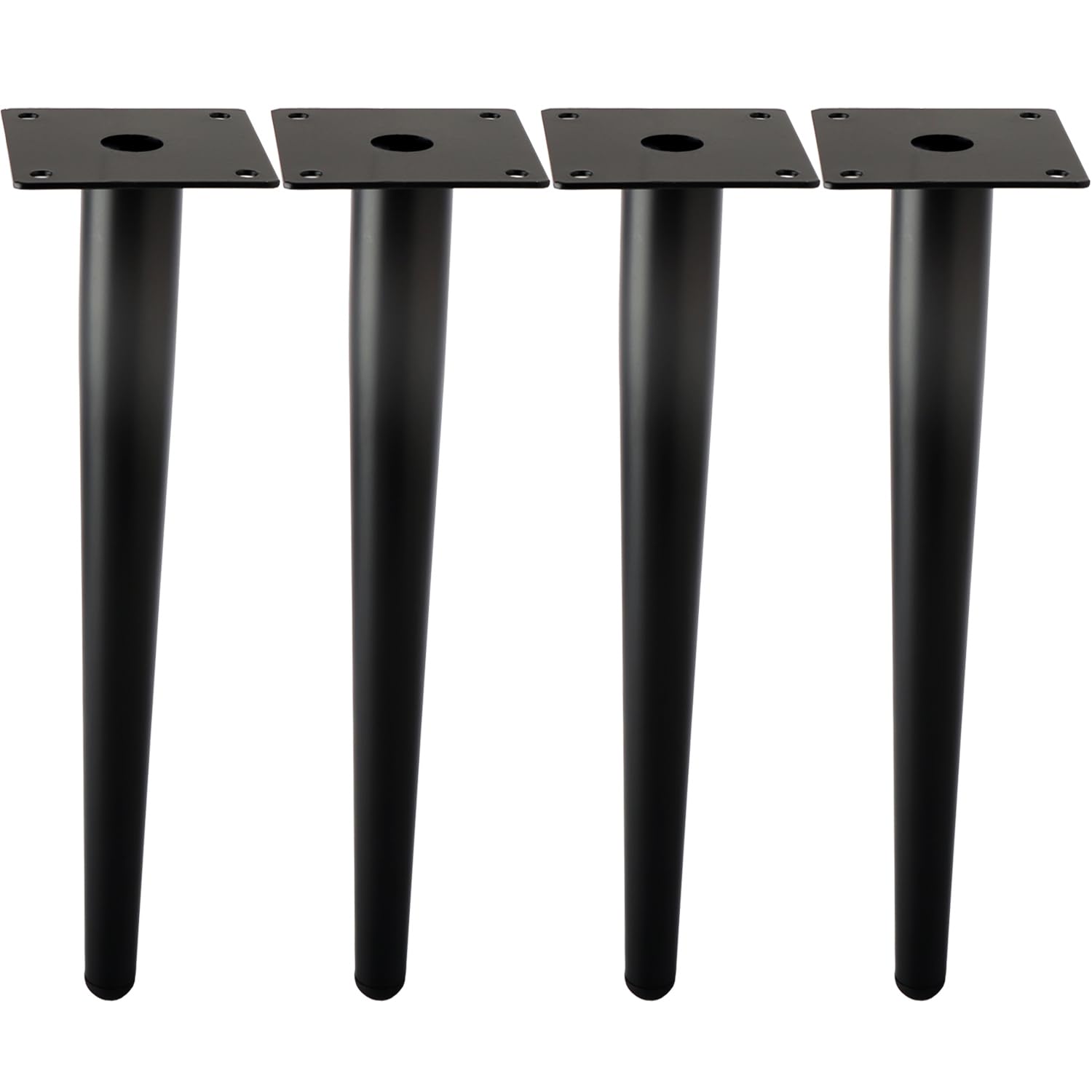 ALXEH Straight Furniture Table Legs 20 Inch, Round Tapered Metal ...