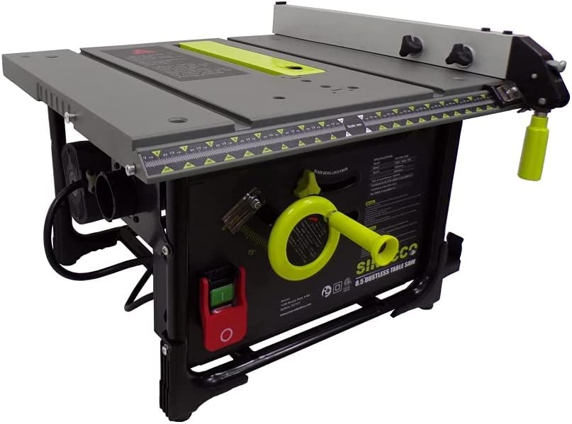 Buy SIROCCO Dustless Table Saw 8.5" 98.5% Dust Collection Rate 5000 RPM ...