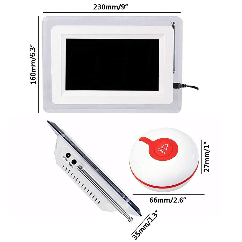 Snapklik.com : Wireless Calling System Caregiver Pager Nursing Pager ...