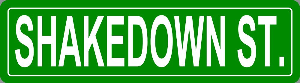 Shakedown Street Sign