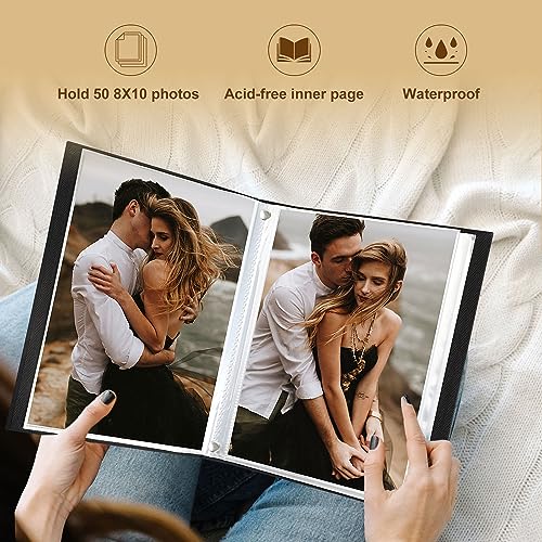 Snapklik.com : Lanpn Photo Album Scrapbook 8x10, Linen Hard Cover ...