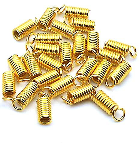Jaz's Small Size (3MMX7MM) Golden Finished Spring Coil Terminators ...