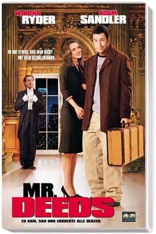 Mr. Deeds [VHS]: Amazon.co.uk: Sandler, Adam, Ryder, Winona, Turturro ...