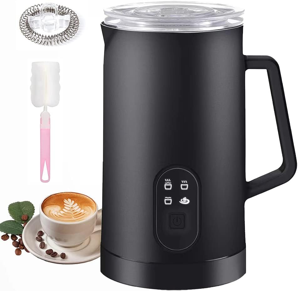 CUIFULI Milk Frother Electric, 4 in 1 Milk Steamer Milk Foamer, 11.8oz ...