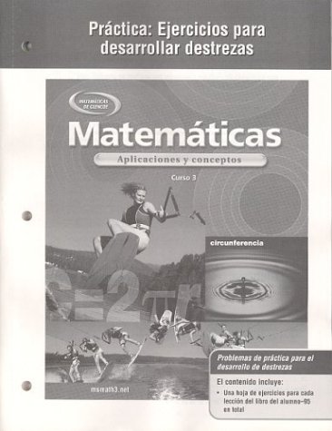 Mathematics Applications And Concepts, Course 3, Practice Skills : McGraw-Hill: Amazon.com.mx ...