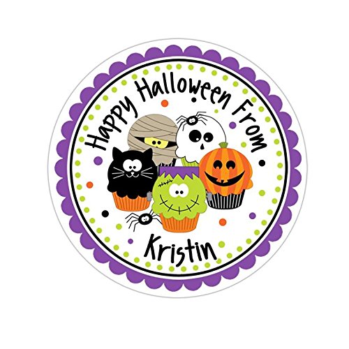 Amazon.com: Personalized Customized Halloween Party Favor Thank You ...
