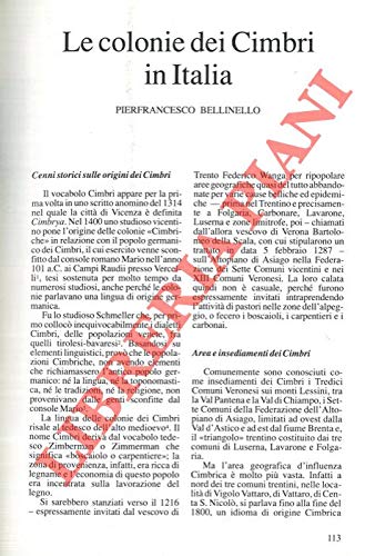 Amazon.com: Le colonie dei Cimbri in Italia.: BELLINELLO Pier Francesco ...