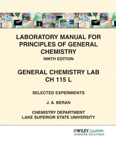 Laboratory Manual for Principles of General Chemistry 9th Edition for ...