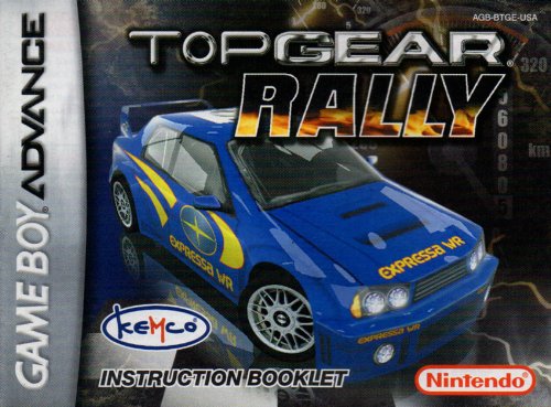 Amazon.com: Top Gear Rally GBA Instruction Booklet (Game Boy Advance ...