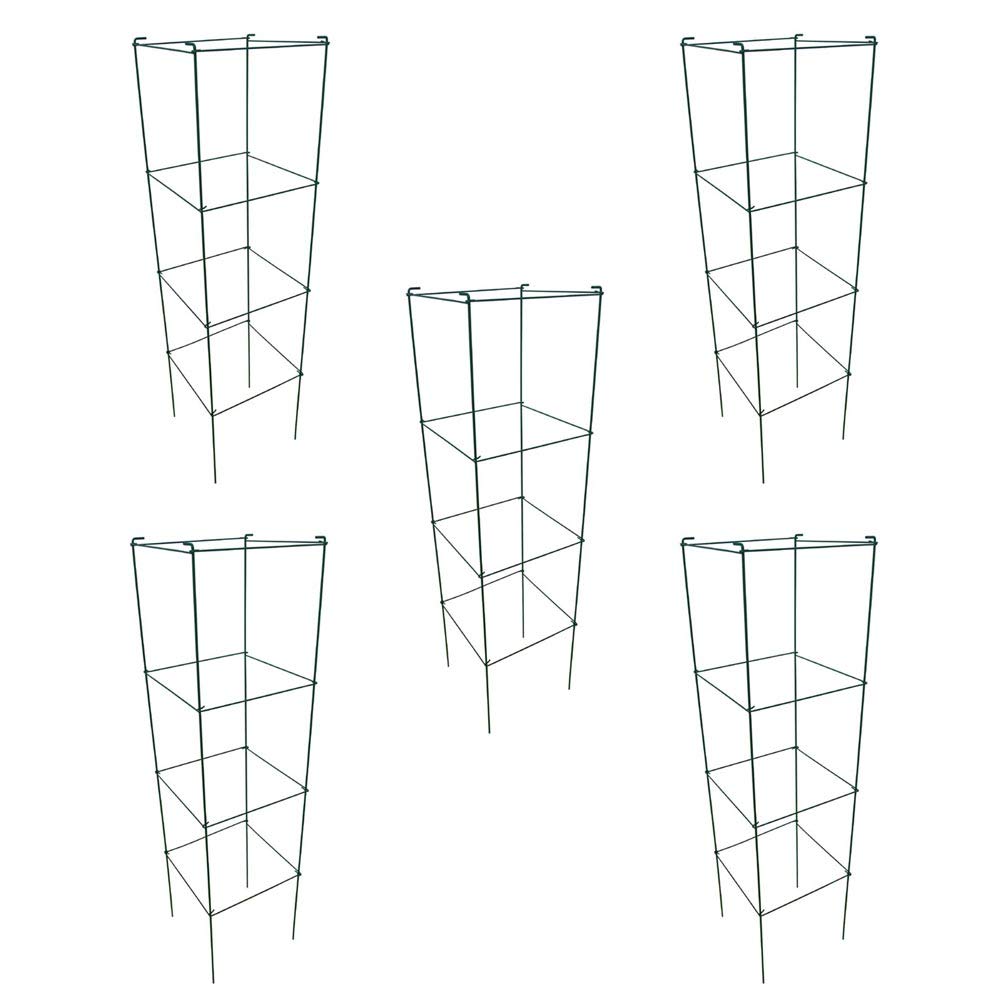 Amazon.com : MTB Green Square Folding Tomato Cage Plant Support Tower ...