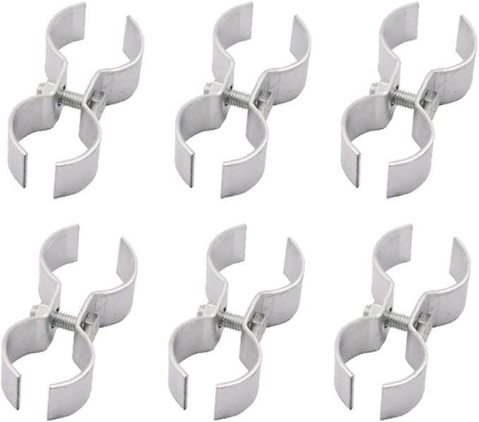 Double Pipe Clamp，glrovazas 6Pcs Chain Link Panel Clamps Chain Link ...