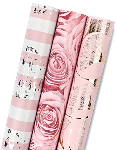 Snapklik.com : MAYPLUSS Wrapping Paper Roll - Mini Roll - 17 Inch X 120 ...