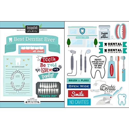Amazon.com: Scrapbook Customs 61288 Dentist Stickers : Arts, Crafts ...