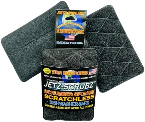 Amazon.com: Jetz-Scrubz Scrubber Sponge, J22/3, Round, Set of 3, Made ...