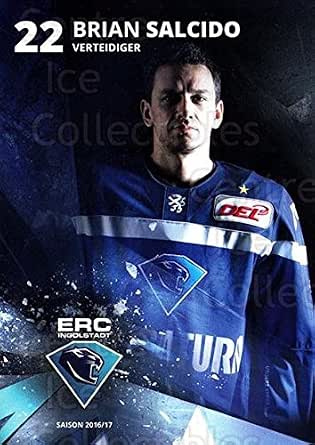 Amazon.com: (CI) Brian Salcido Hockey Card 2016-17 German Ingolstadt ...