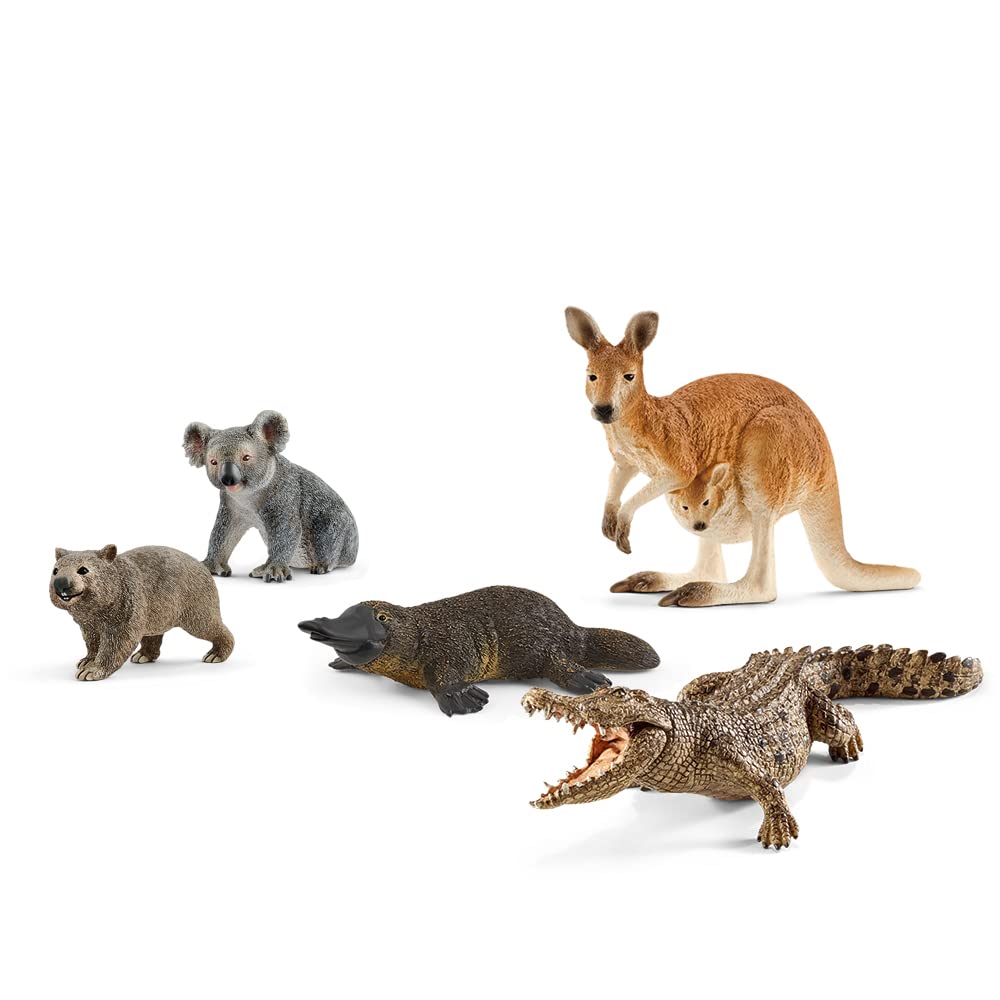 Buy Schleich Wild Life Realistic Australian Animal Toy Set - 5-Piece ...