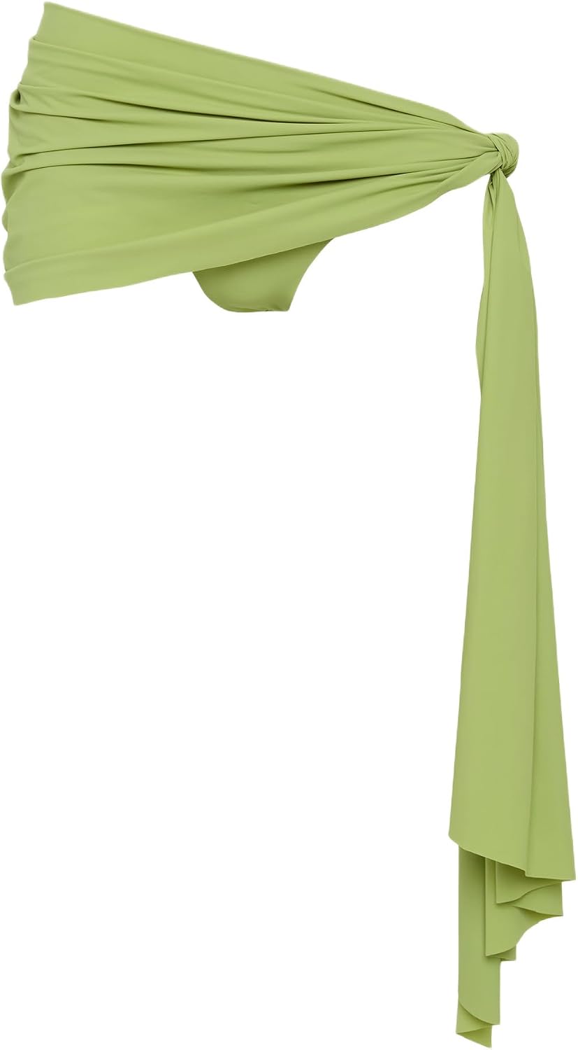 Amazon.com: Christopher Esber, Pareo Wrap Lycra Skirt, 10, Fresh-Lime ...