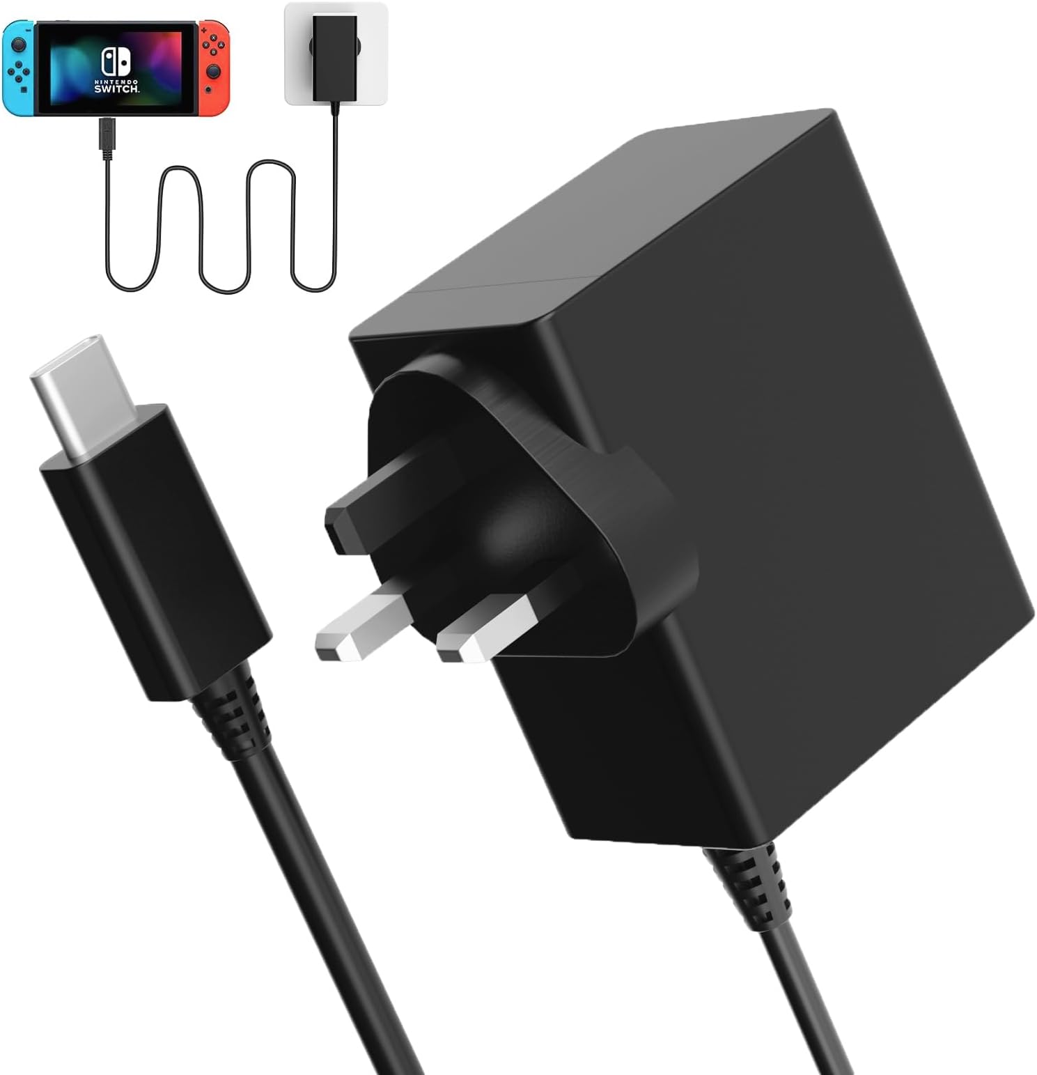 Nintendo Switch Power Adapter (EU) - Official Switch Charger: Amazon.co ...