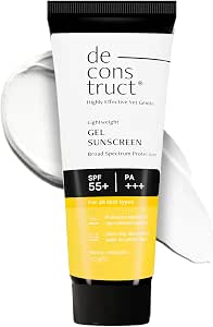 Deconstruct Face Gel Sunscreen SPF 50 + and PA+++ | Gel based sunscreen ...