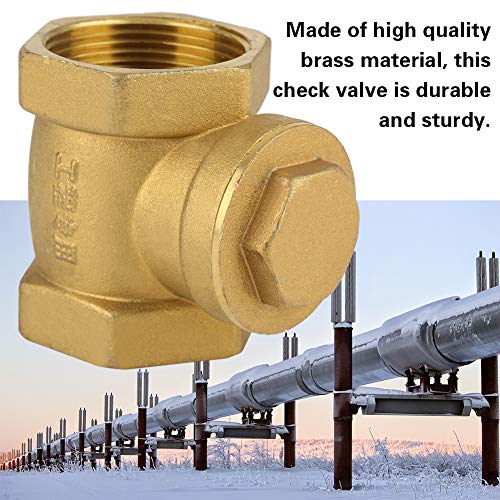 Check Valve, DN32 BSP 1-1/4" Female Thread Brass Non-return Swing Check ...