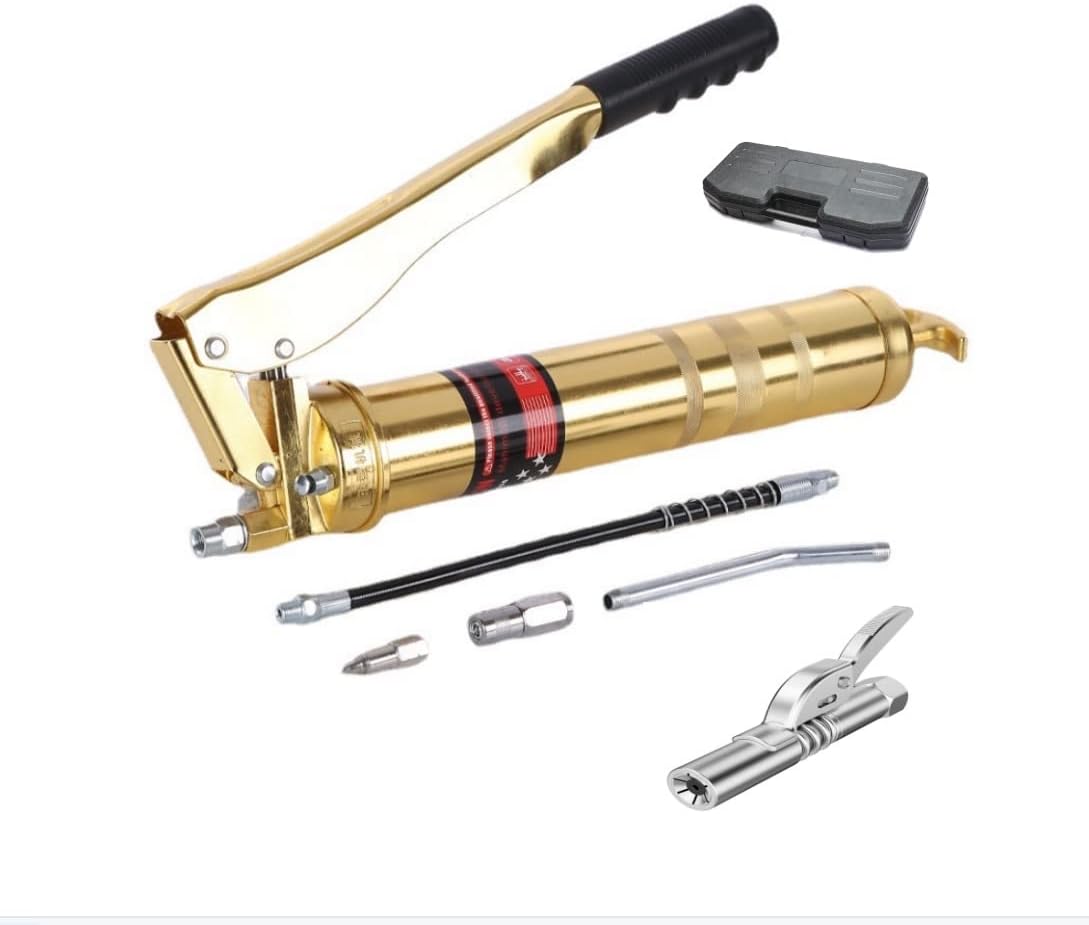 Amazon.com: Bowtus Heavy Duty Grip Grease Gun. Includes Grease Coupler ...
