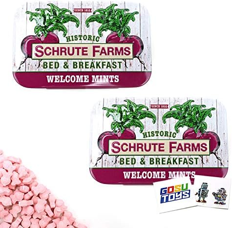 Amazon.com : The Office Schrute Farms Welcome Mints in Collectible Tin ...