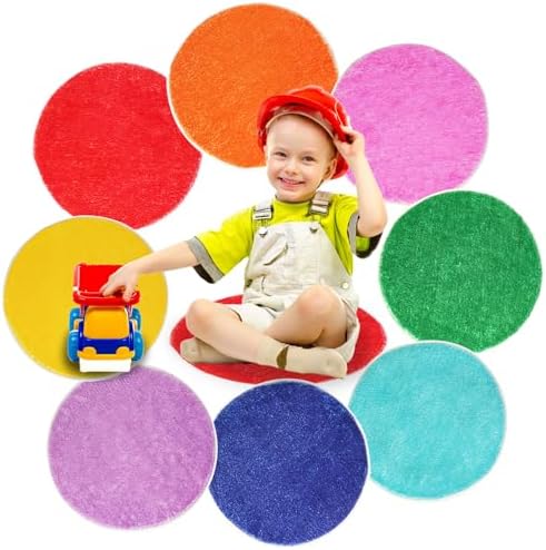 Amazon.com: YEXEXINM 14 Pack Kids Crazy Carpet Circle Seats 16 Inch ...