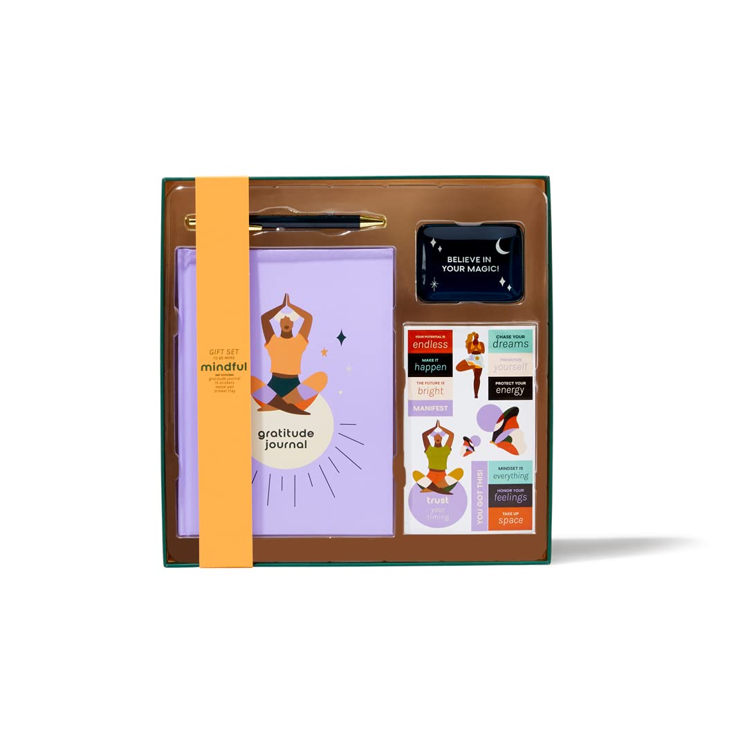 BE ROOTED Gift Set To Be More Mindful - Gratitude Journal Set with ...