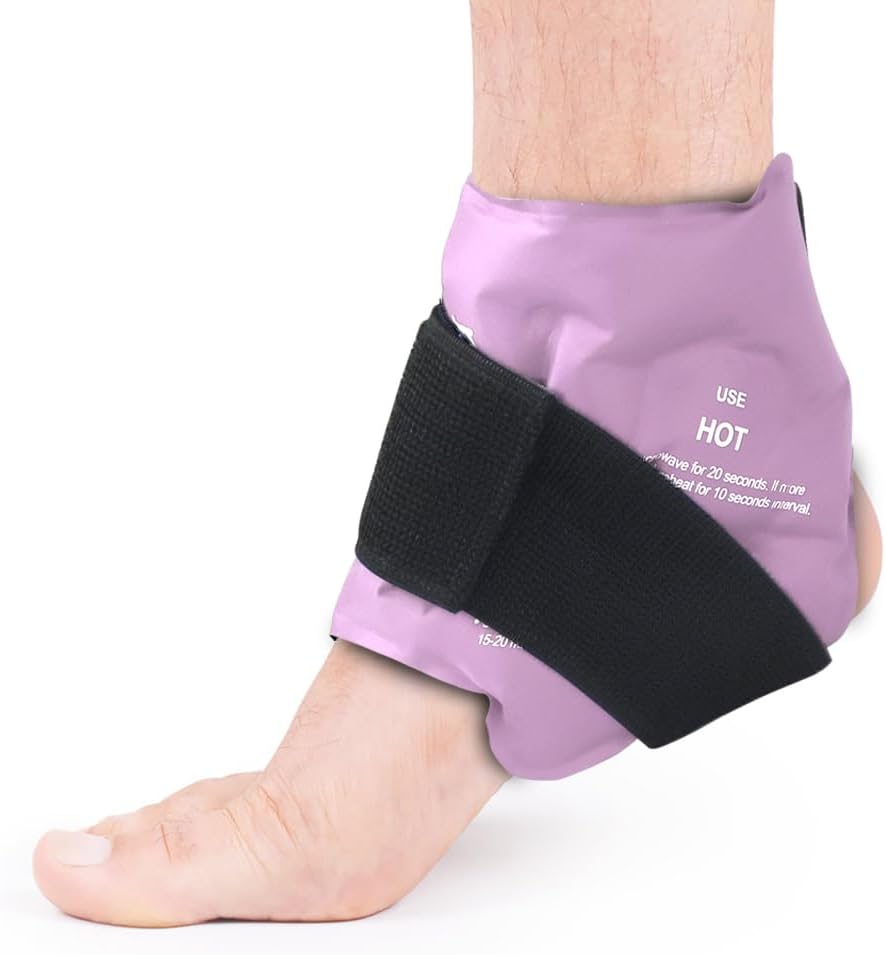Amazon.com: NEWGO Ankle Ice Pack Wrap for Swelling, Ice Pack for Ankle ...