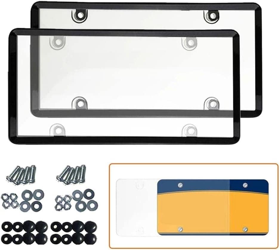 Anti Speed Red Light Toll Camera Stopper Plate Frames, Clear Reflective ...
