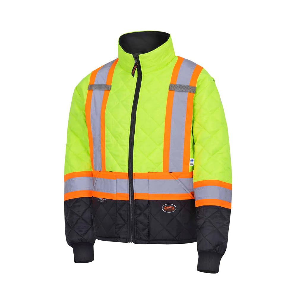 Pioneer High Visibility Reflective Insulated Freezer Jacket - Hi Vis ...