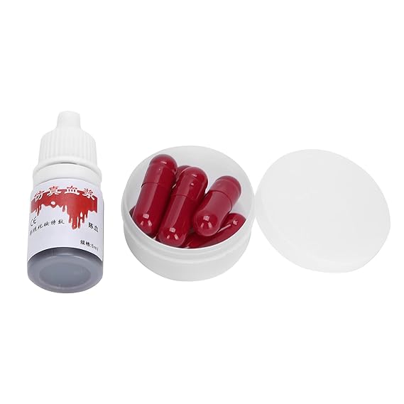 Amazon.com: Fake Blood Capsules, Fake Blood Capsule Tricky Props Makeup ...