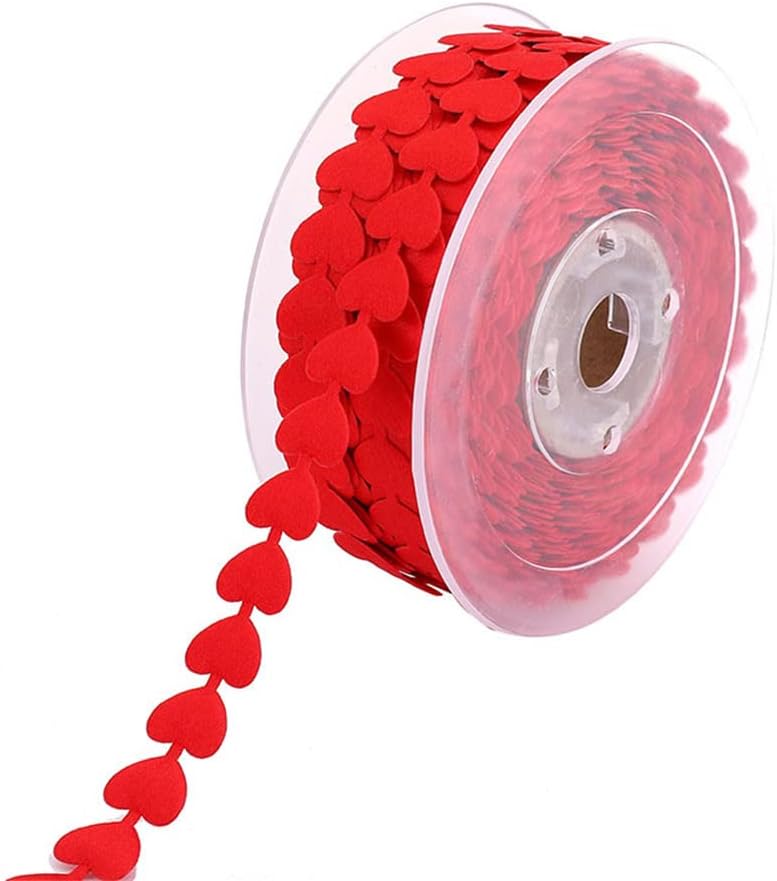 Amazon.com: AKOAK 1 Roll Red Love Ribbon 5 m/roll Valentine's Day ...