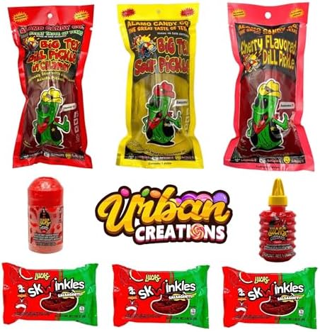 Amazon.com : Alamo Big Tex Variety Chamoy Pickle Kit, Mexican Candy ...